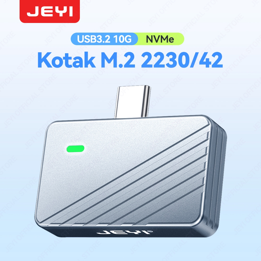 Jual JEYI Enclosure M.2 NVMe SSD 2230/2242 - USB 3.2 Gen 2 10Gbps, Aluminum Case USB-C, UASP ...