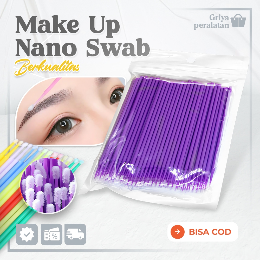 Jual Microbrush Eyelash Extension Aplikator Lem Bulu Mata Sikat Disposable Lashlift Magic Cotton ...