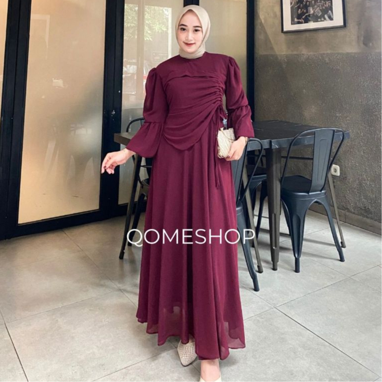 Jual QOME - Dress Ceruti / Dress Zoe / Dress Formal | Shopee Indonesia