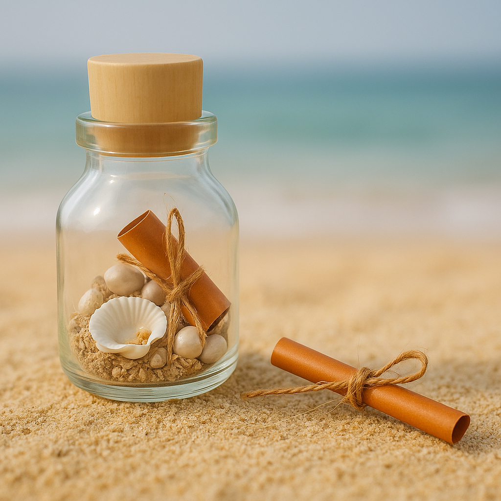 Jual AWS-01 WISH JAR SAND / BOTOL WISH JAR SERI PASIR PANTAI HIASAN ...