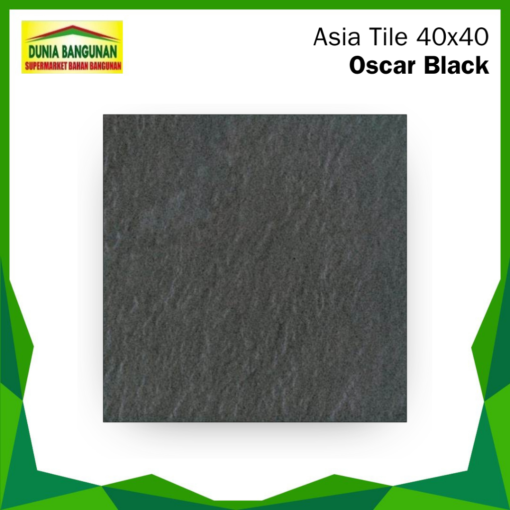 Jual Keramik 40x40 Kasar Asia Tile Oscar Black Keramik Lantai Kamar ...