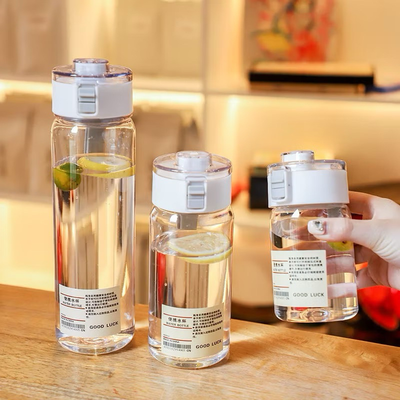 Jual Botol Air Portabel Botol Minum Putih Transparan Botol Bening Plastik Botol Air Minum ...