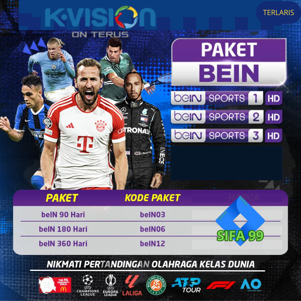 Jual Voucher Paket K VISION BEIN SPORT 30 90 180 Hari champions | Shopee Indonesia