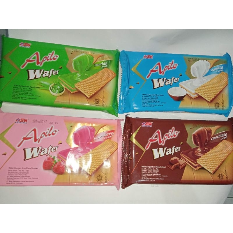 Jual APILO wafer 70gr wafer Hajatan Termurah dengan berbagai varian ...