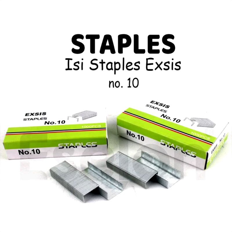 Jual Isi staples kecil isi stafler no.10 isi stafles kecil stafles mini ...