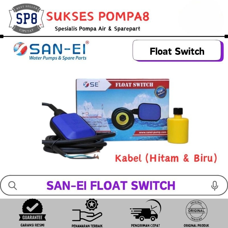 Jual Radar Pelampung Air / Float Switch San-Ei / Level Sensor 2M ...