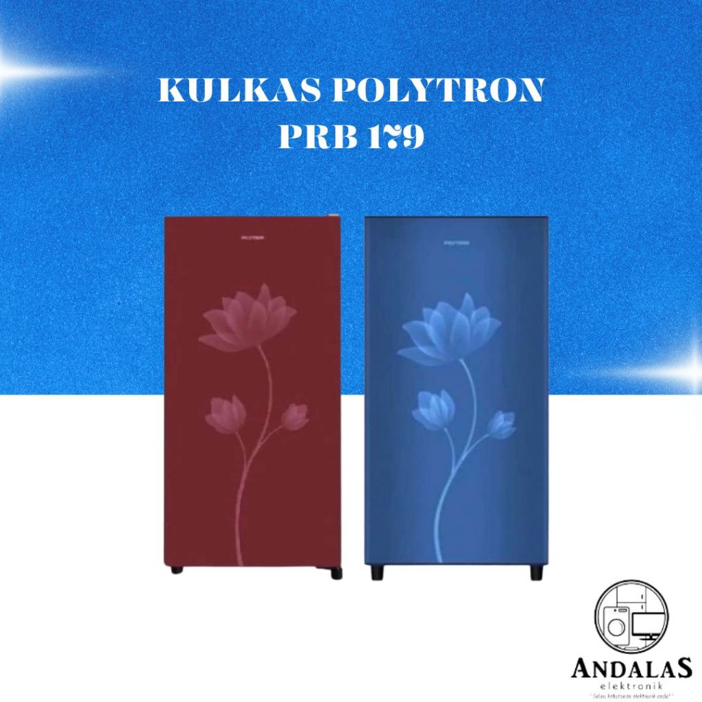 Jual LEMARI ES KULKAS POLYTRON PRB179 B / KULKAS 1 PINTU POLYTRON 179 ...