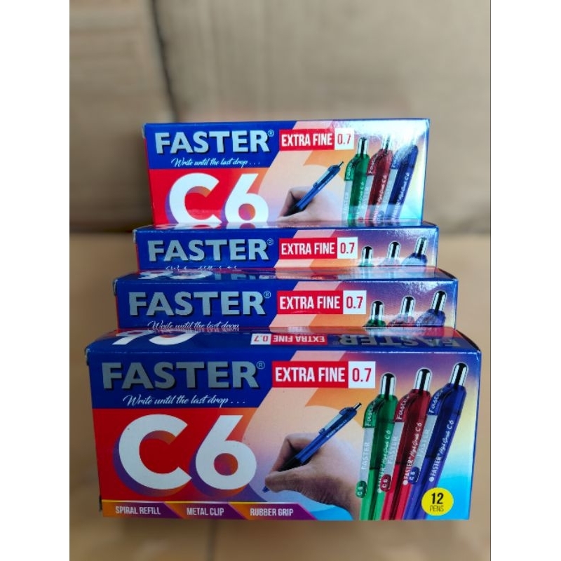 Jual PULPEN FASTER ORIGINAL TUTUP DAN JETLEK 0'7 mm isi 12 pcs per pack ...
