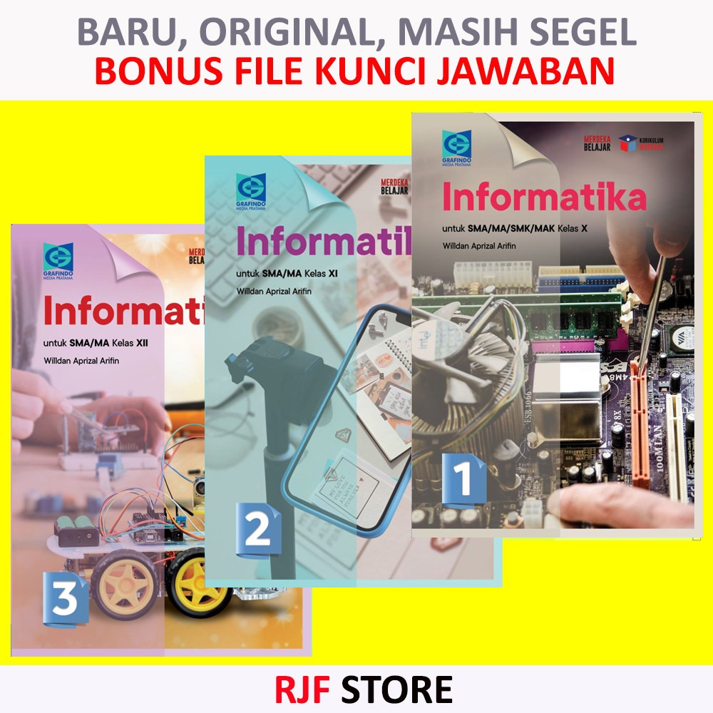 Jual INFORMATIKA SMA KURIKULUM MERDEKA KELAS 10-12 PENERBIT GRAFINDO | Shopee Indonesia