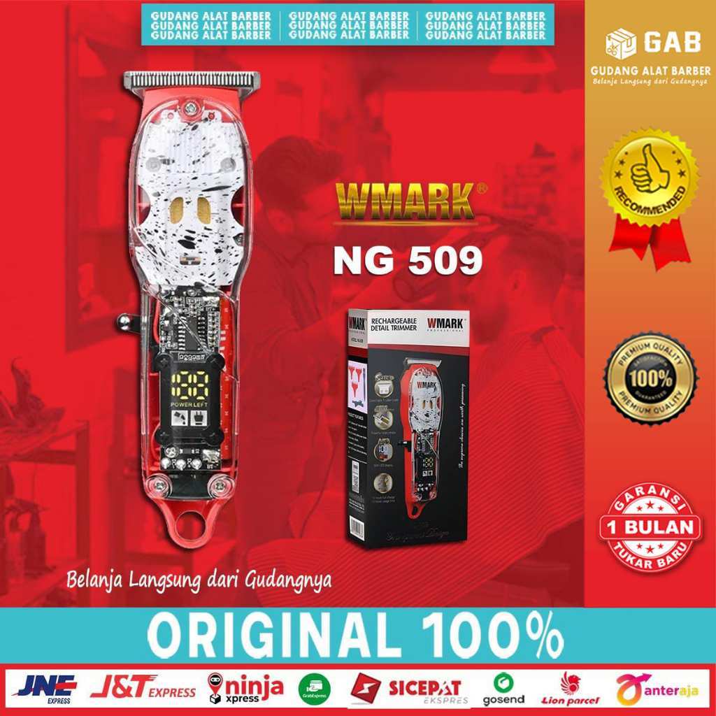 Jual Trimmer Rambut Wmark NG 509 Alat Cukur Pangkas Rambut Elektrik Barbersupply 6500 Rpm ...