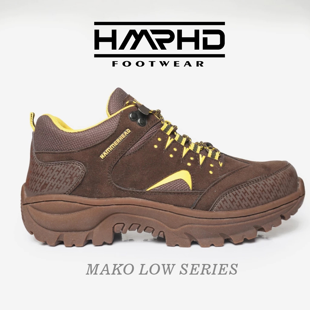 Jual HMRHD Sepatu Boots Ujung Besi Hiking Working Touring Mako Low ...