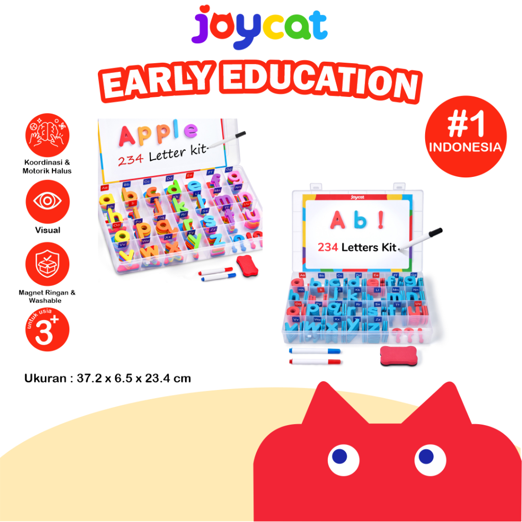Jual Joycat Mainan Magnet Kulkas Alphabet | Colurful Magnet pengenalan Huruf - Edukasi Anak ...