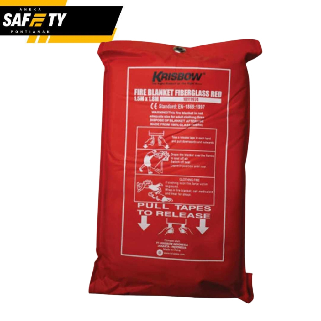 Jual Krisbow Fire Blanket Fiberglass 150X180 cm Srfr101 Selimut Anti Api | Shopee Indonesia