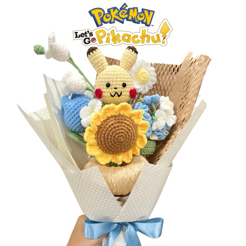Jual POKEMON CHARACTER BOUQUET CROCHET | BUKET BUNGA RAJUT BONEKA ...