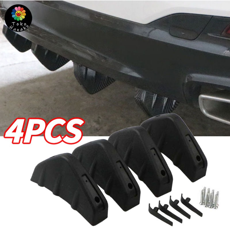 Jual 4pcs/set Winglet & Diffuser Bemper Belakang Mobil Spoiler Lip ...
