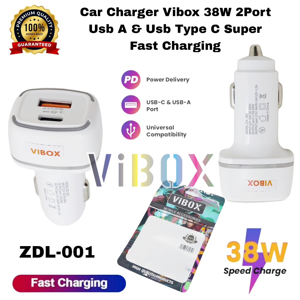 Jual [sultan] Batok Saver vibox pd 38W Zdl-001 LED Qc 3.0A 2USB PORT A ...