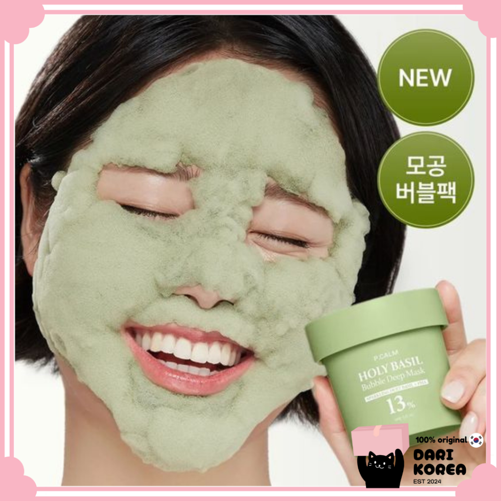 Jual P.CALM Holy Basil Bubble Deep Mask 90g | Shopee Indonesia