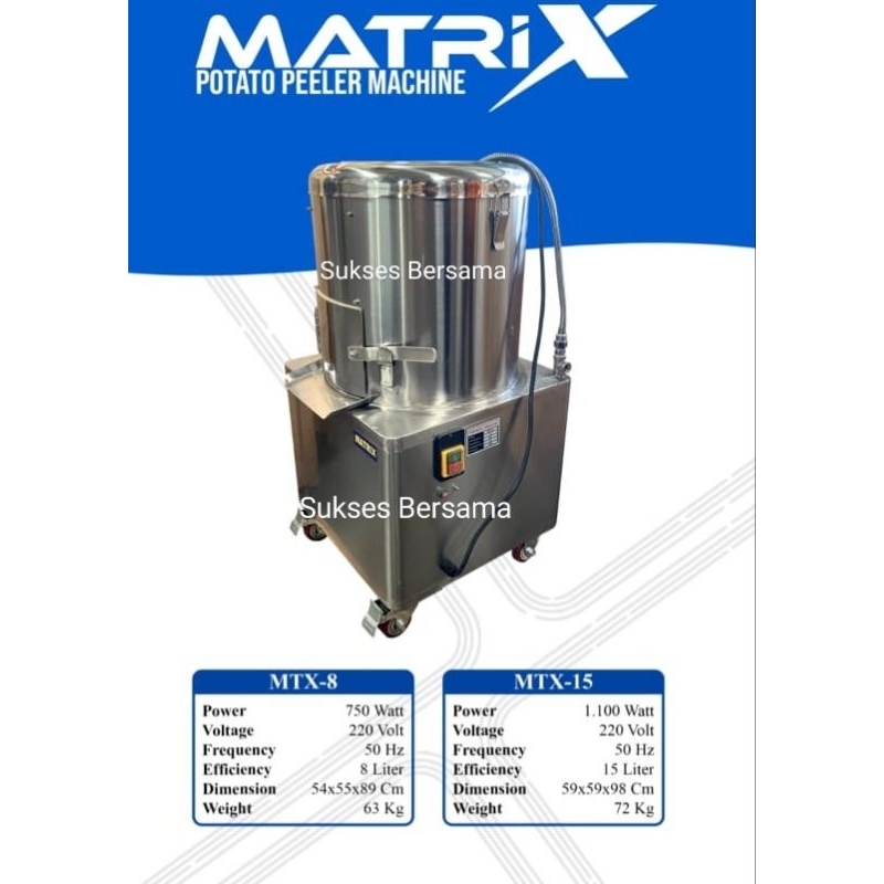 Jual Mesin Pengupas Kentang / Potato Peeler Machine Matrix MTX-8 MTX-15 ...