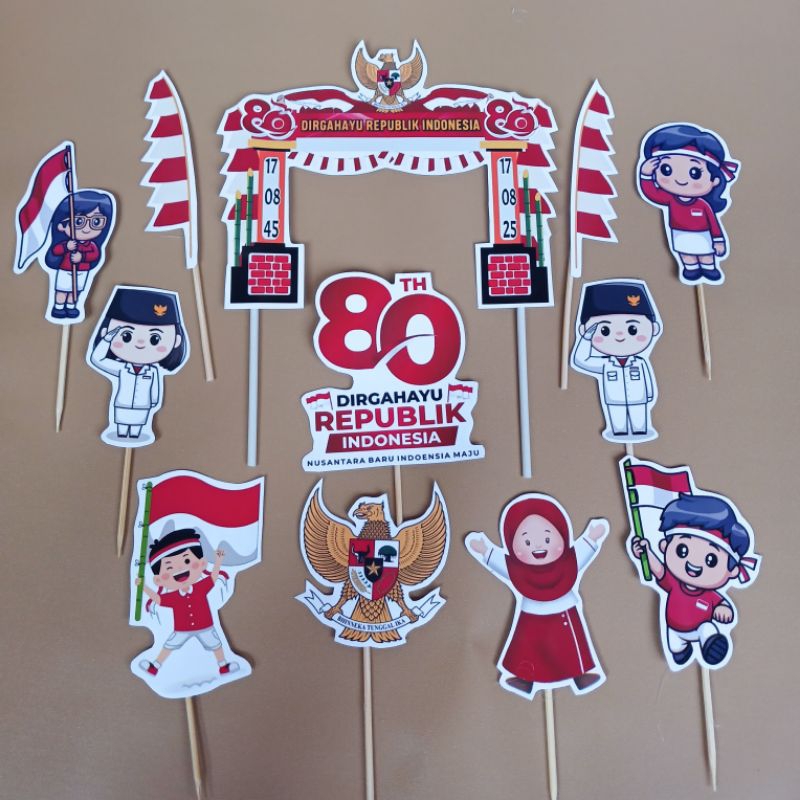 Jual Topper Gapura Agustusan Hut RI / kemerdekaan / 17 Agustus bisa ...