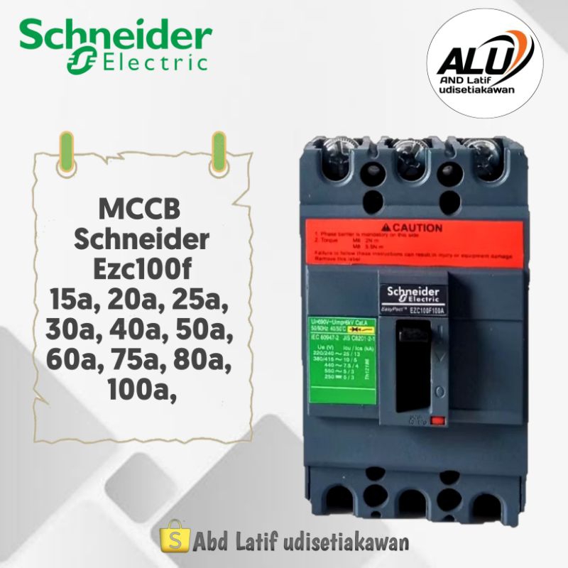 Jual MCCB BREAKER NFB 5CH3ID3R EZC100F 3P 15A 20A 25A 30A 40A 50a 60A ...