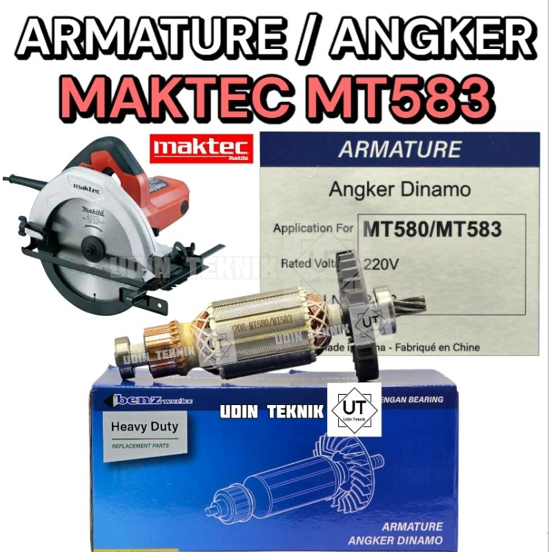 Jual ARMATURE MAKTEC MT583 ANGKER MESIN POTONG KAYU 7" MAKTEC MT 583 BENZ | Shopee Indonesia
