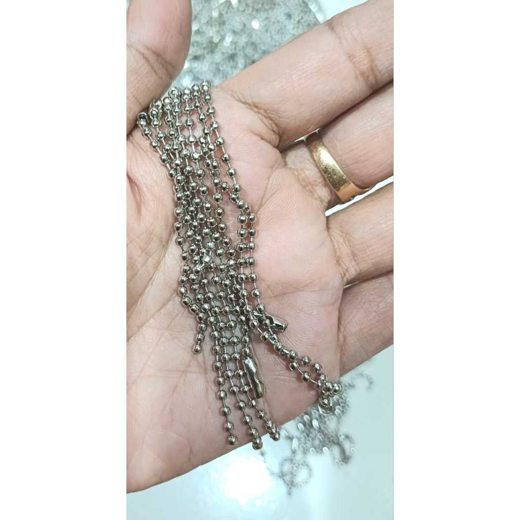 Jual (50pcs) Gantungan Kunci Rantai Lada Warna E Silver Isi (50 )pcs ...