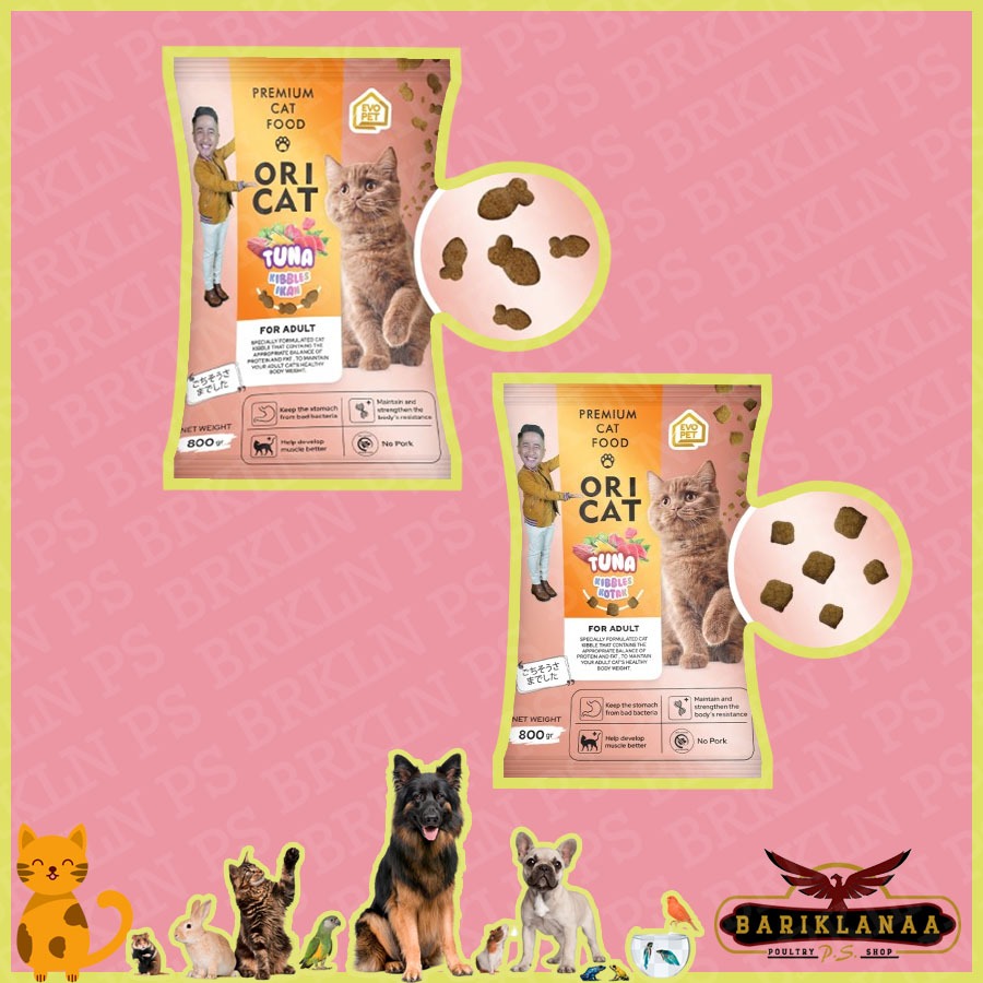 Jual ORICAT DRY CAT FOOD 20KG - PAKAN KUCING ORICAT TUNA IKAN/ KOTAK ...