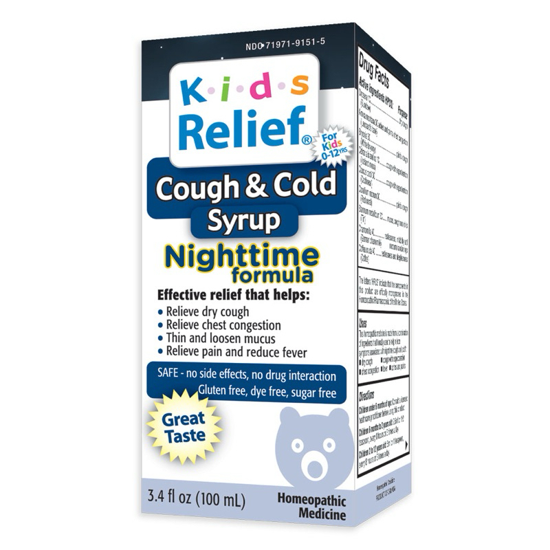 Jual Homeolab Kids Relief Cough & Cold Syrup Night Time Formula 100ml ...
