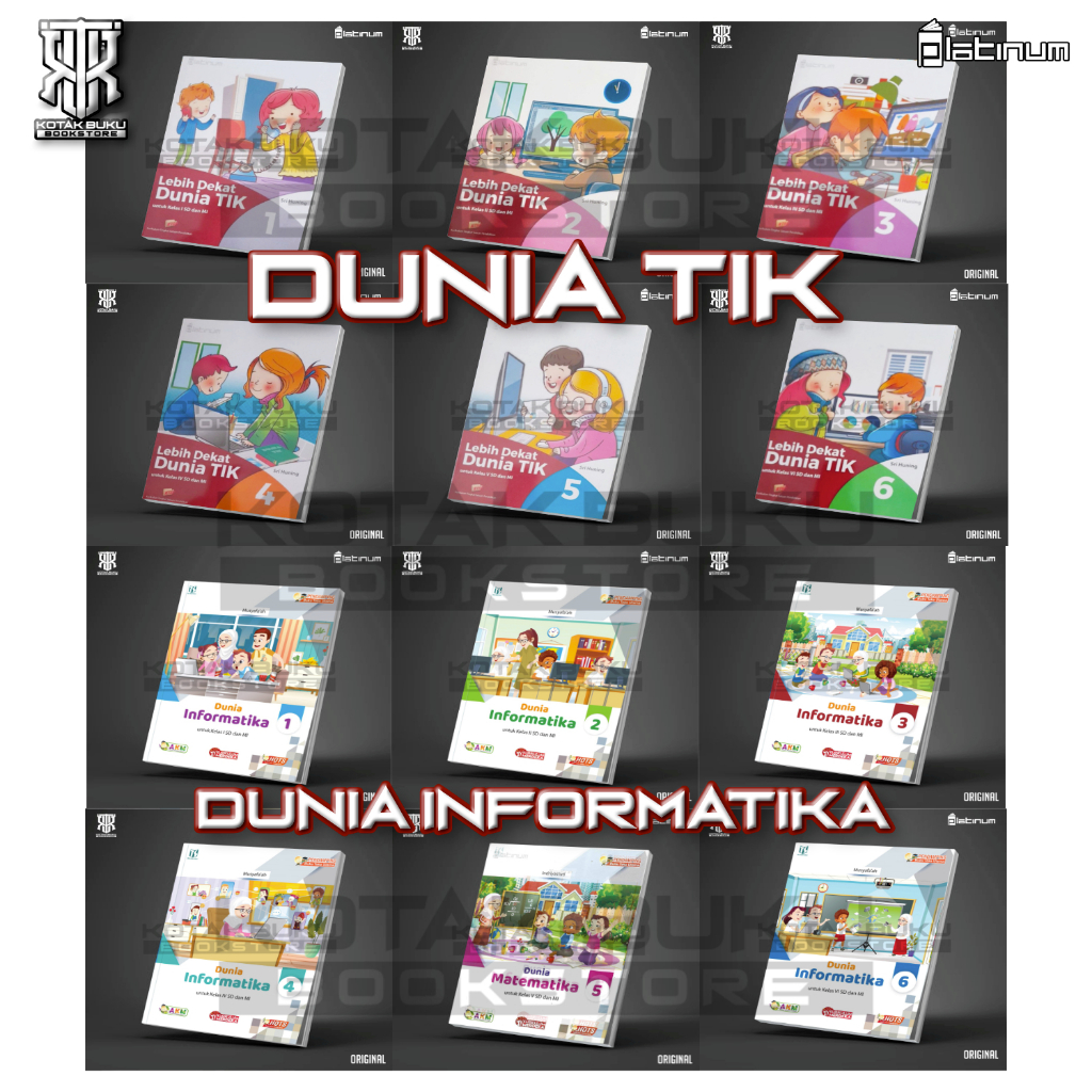 Jual BUKU DUNIA Informatika Kelas 1 2 3 4 5 6 SD MI Kurikulum Merdeka ...