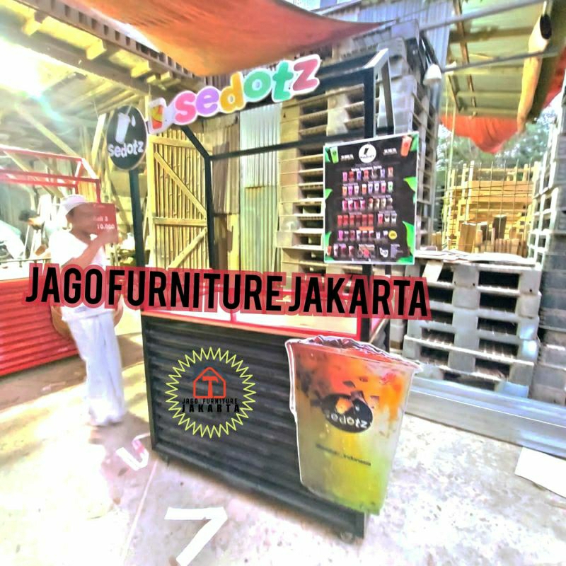 Jual gerobak es acokado,gerobak ea coklat, gerobak jus | Shopee Indonesia