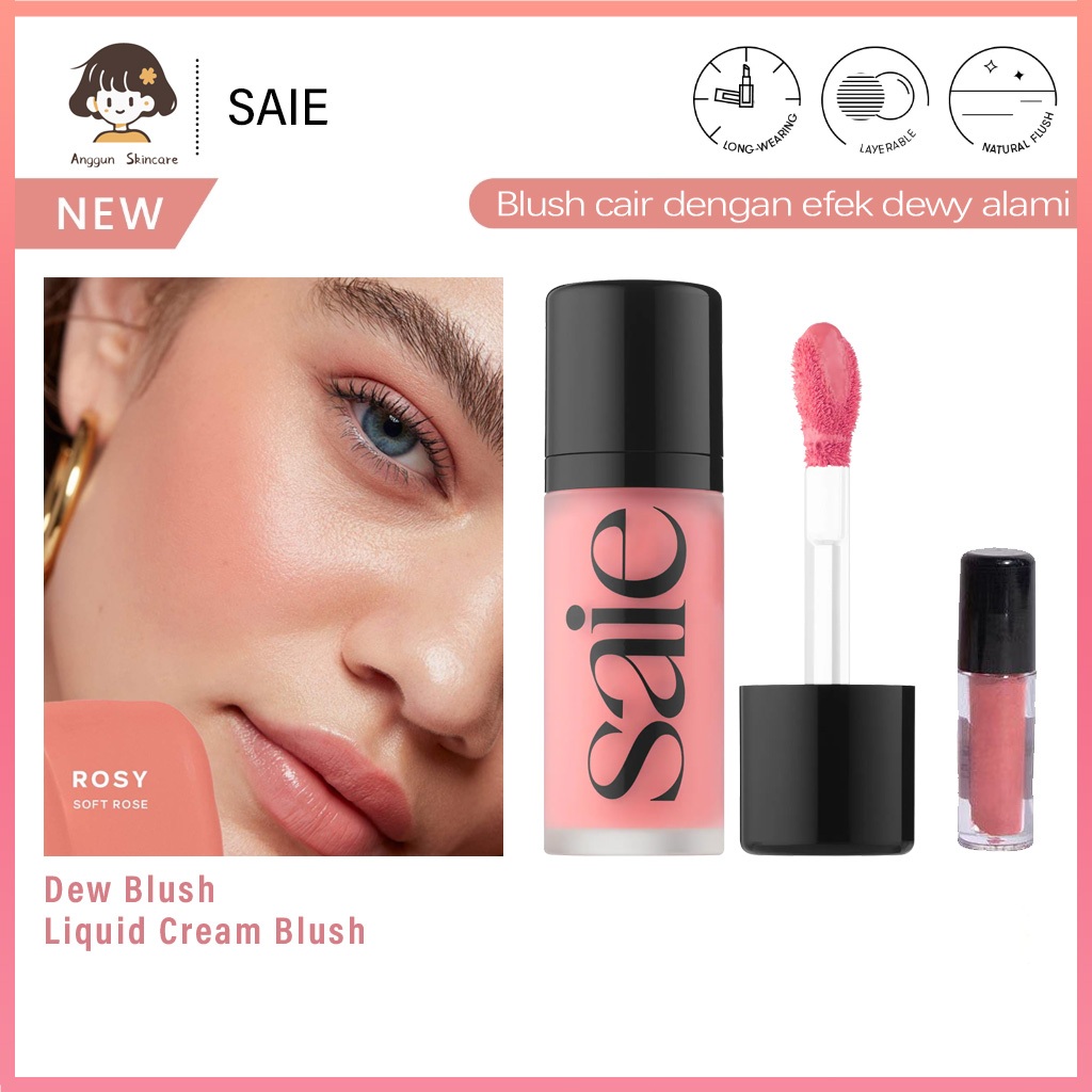Jual Saie Dew Blush Liquid Cream Blush / Glowy Super Gel Share in jar 0.6g | Shopee Indonesia