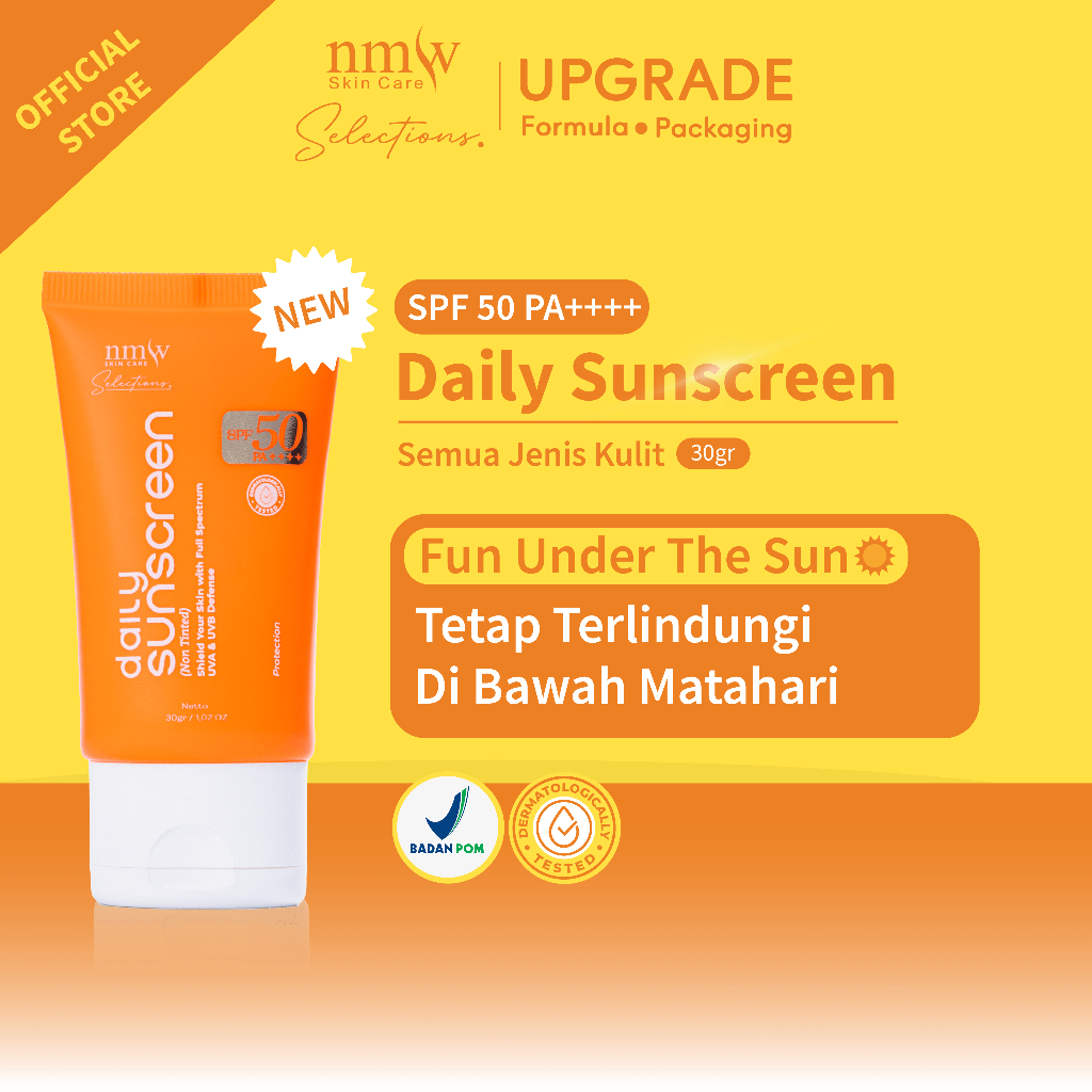 Jual NMW Selections Daily Sunscren SPF 50 PA++++ | 30gr | Shopee Indonesia