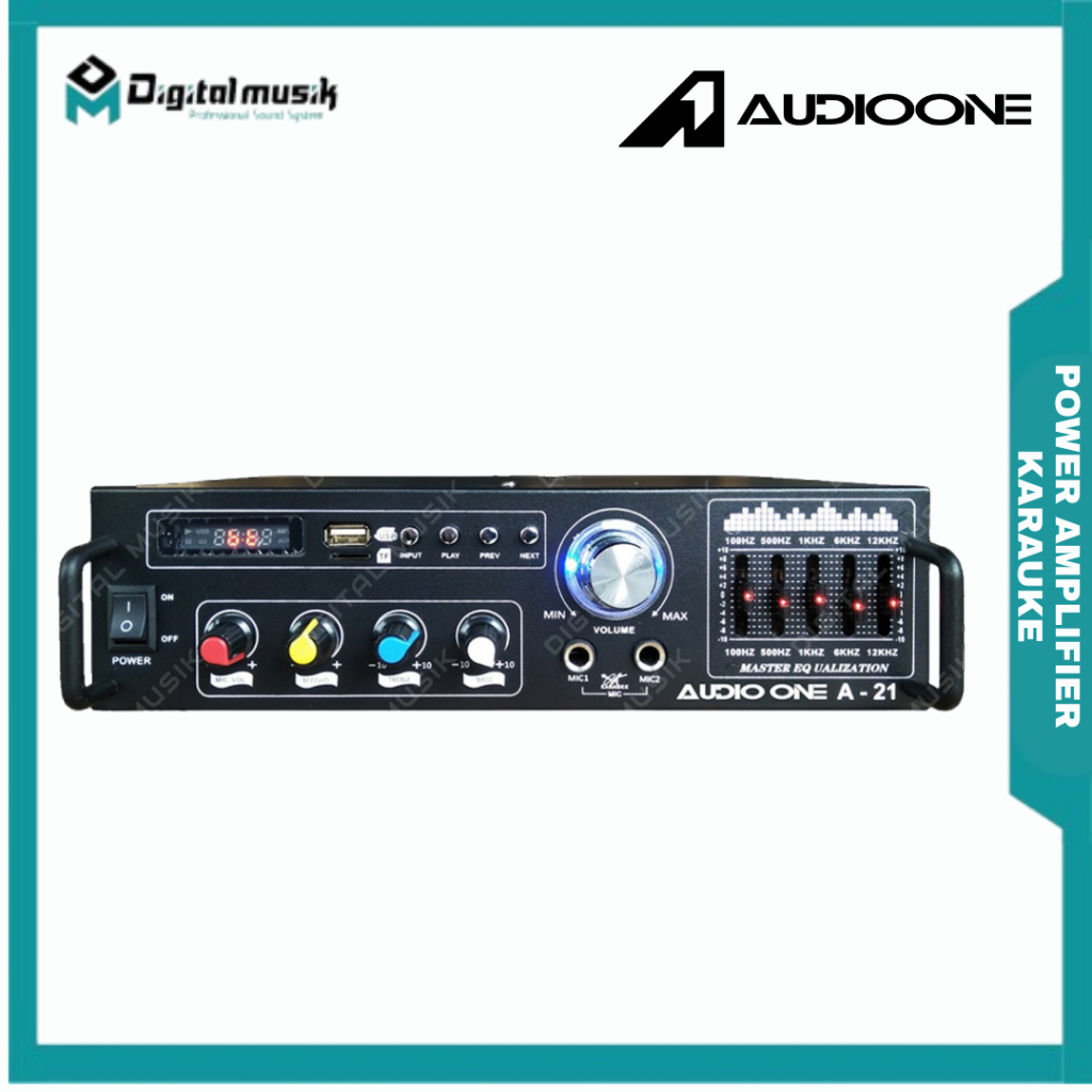 Jual AUDIO ONE Power Ampli Amplifier Karaoke Equalizer USB Bluetooth SD Card 600 Watt | DIGITAL ...