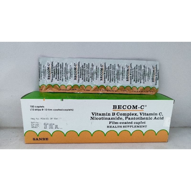 Jual BECOM-C (VIT B Complex, VIT C) | Shopee Indonesia