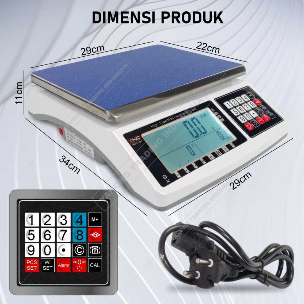 Jual Timbangan Digital 30kg 15kg Khusus Hitung Barang Pcs Counting Scale GC 15 kg 30 kg YHG ...