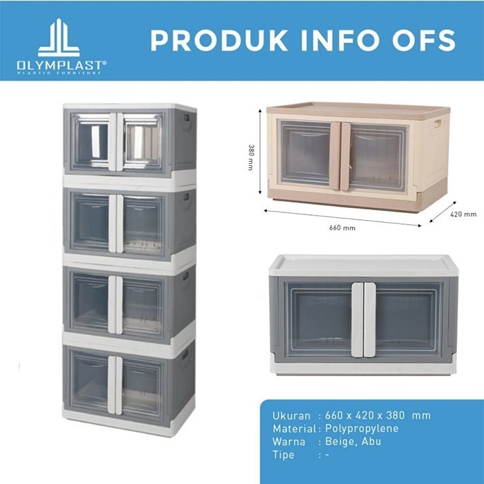 Jual Box Plastik Lipat OFS Olymplast/Container Box Lipat | Shopee Indonesia