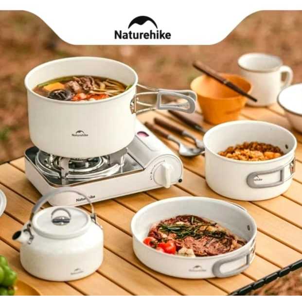 Jual Nesting Naturehike CNK2450CF013 cooking set ceramic non stick pot ...