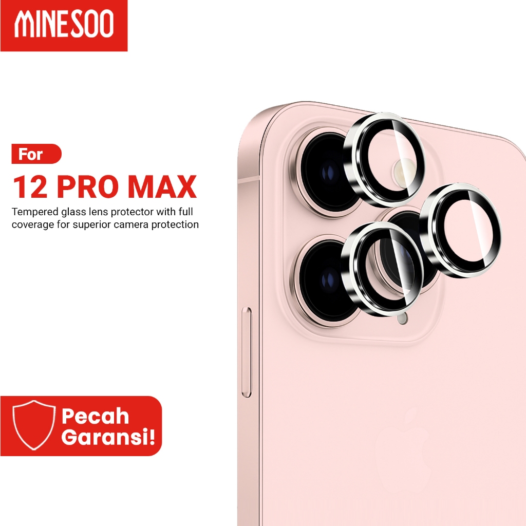 Jual Minesoo Camera Ring Glass Metal Screen Protector for iPhone 16 16 ...