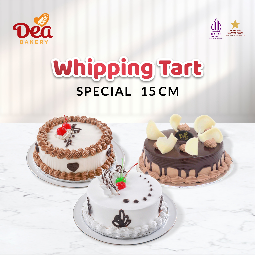 Jual Whipping Tart (Diameter 15 cm) - Kue Tart Ulang Tahun Dea Bakery | Shopee Indonesia