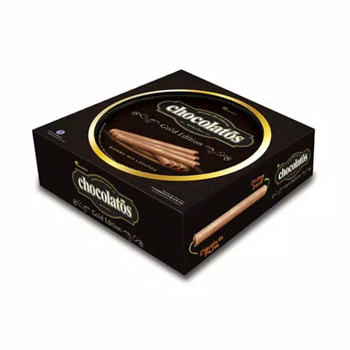 Jual Gery Chocolatos Gold Edition 350gr Wafer Roll Gerry Kemasan Kaleng ...