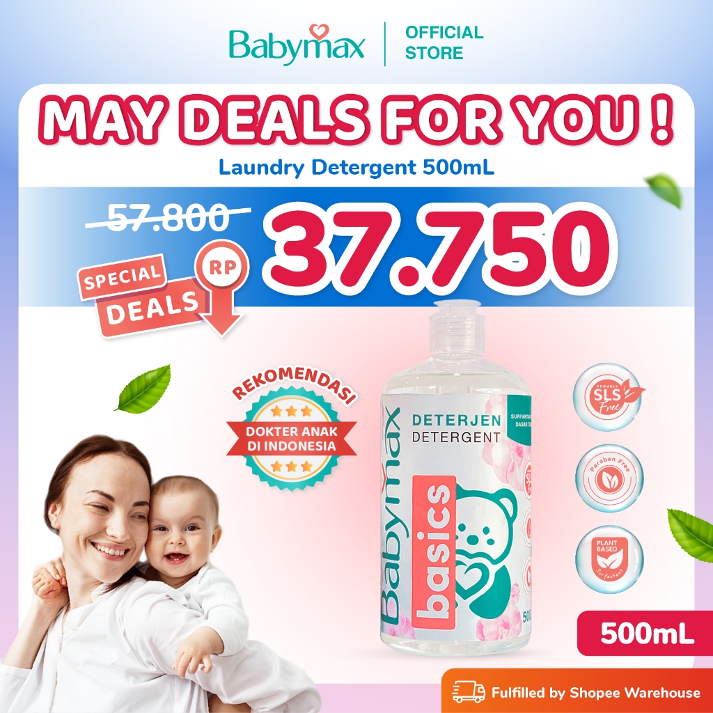 Jual Babymax BASICS Detergent 500mL - Deterjen Bayi - Baby Detergent ...