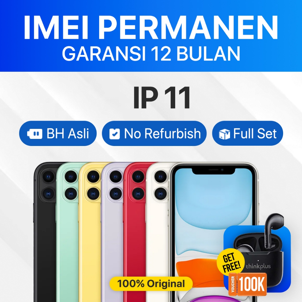 Jual iPhone 11 ex iBox Beacukai IMEI Permanen Garansi 12 Bln 100% ...