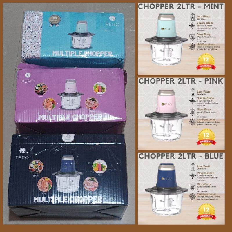 Jual Pero Glass Chopper 2 Liter 200W | Shopee Indonesia