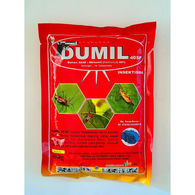 Jual Insektisida Dumil 40 SP (400 Gram) - Racun Kontak Metomil | Shopee ...