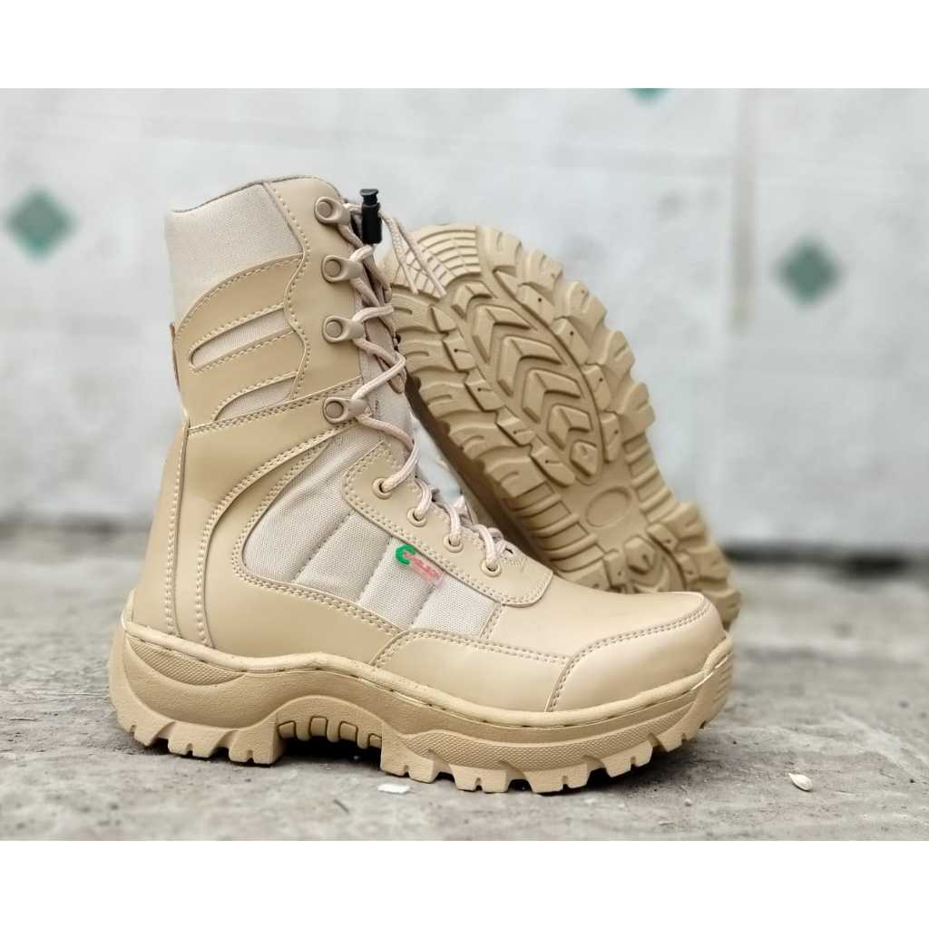 Jual Sepatu Pdl Cream Pol PP Tactical Sepatu Pdl Predator Cream Dinas ...