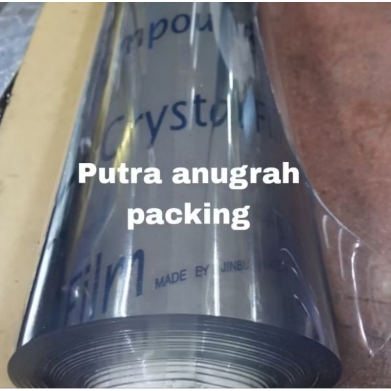 Jual Tirai plastik pvc clear mika lentur bening 1mm x 120cm x 40 meter / plastik pvc mika lentur ...
