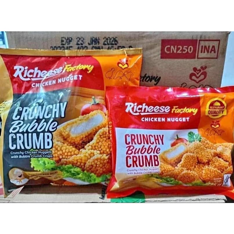 Jual PROMO CHICKEN NUGGET RICHEESE CRUNCHY 500 gr FREE NAGET 125 GR ...