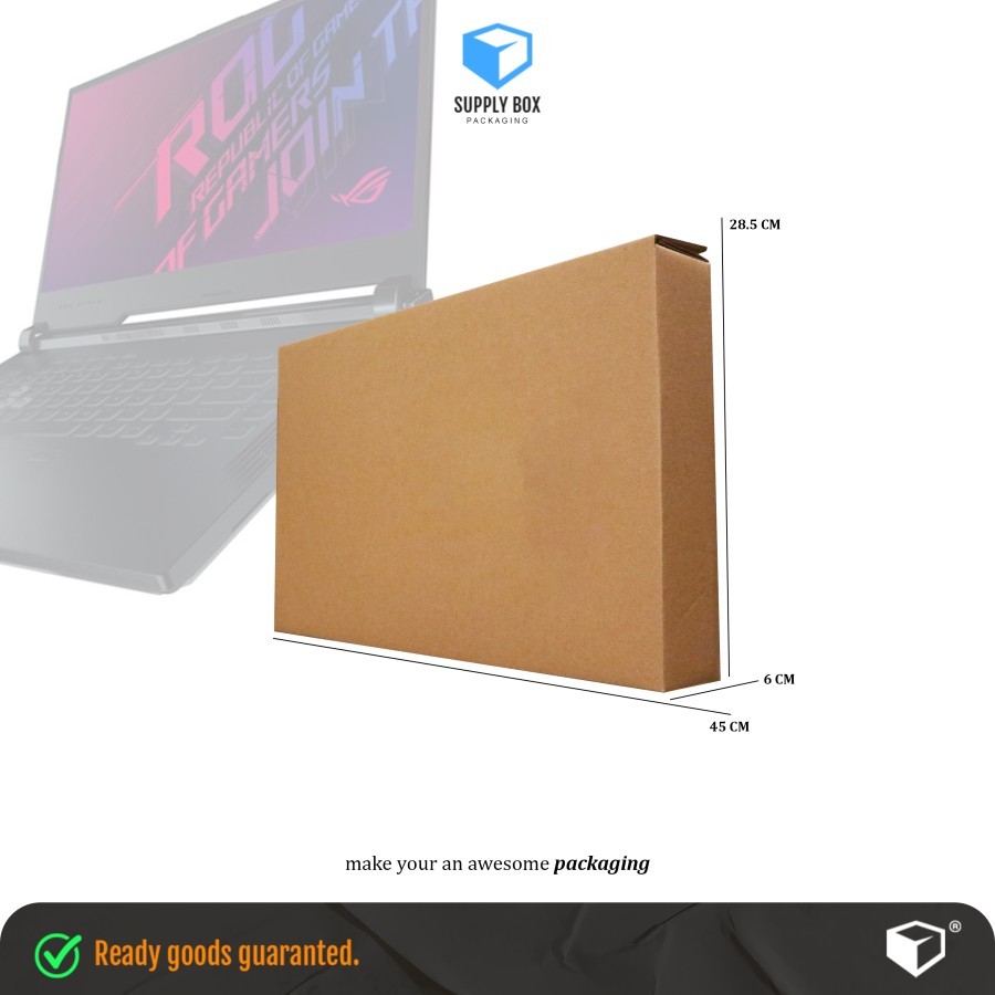 Jual BOX LAPTOP POLOS 1 SET | UK.45x6x28.5 cm | Kardus Laptop | Shopee ...