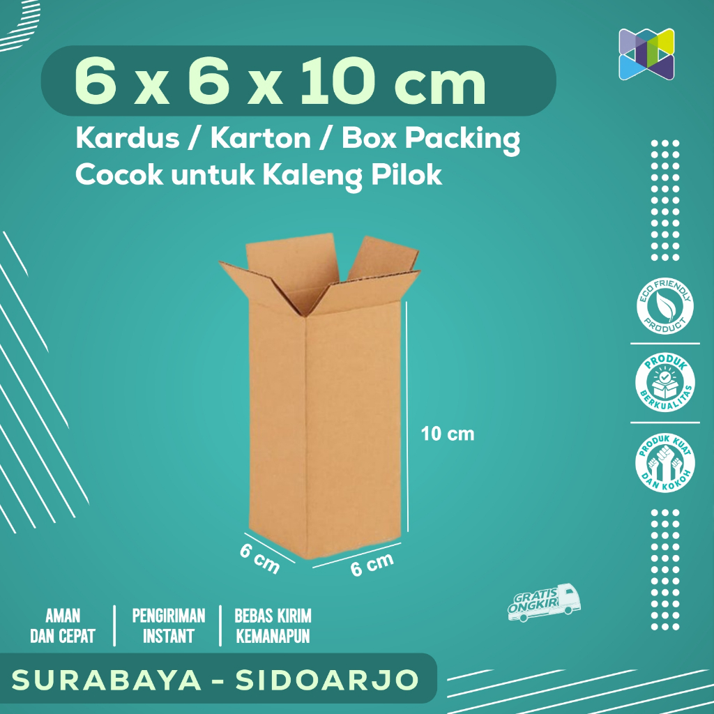 Jual Box Packing 6x6x10 / Kardus Packing / Karton Packing cocok untuk ...