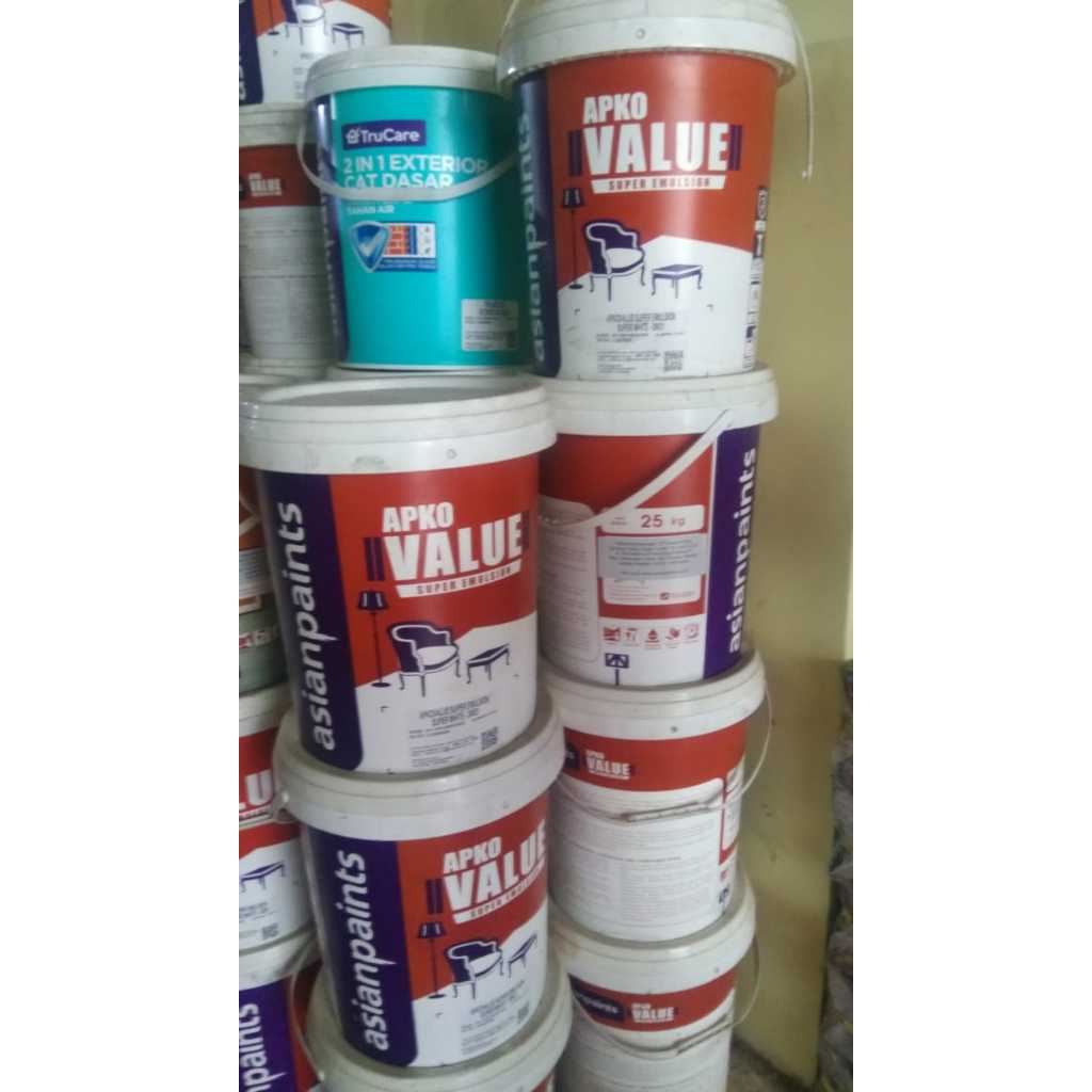 Jual Cat Tembok Interior Asian Paints APKO Value Super Emulsion VSE SW ...